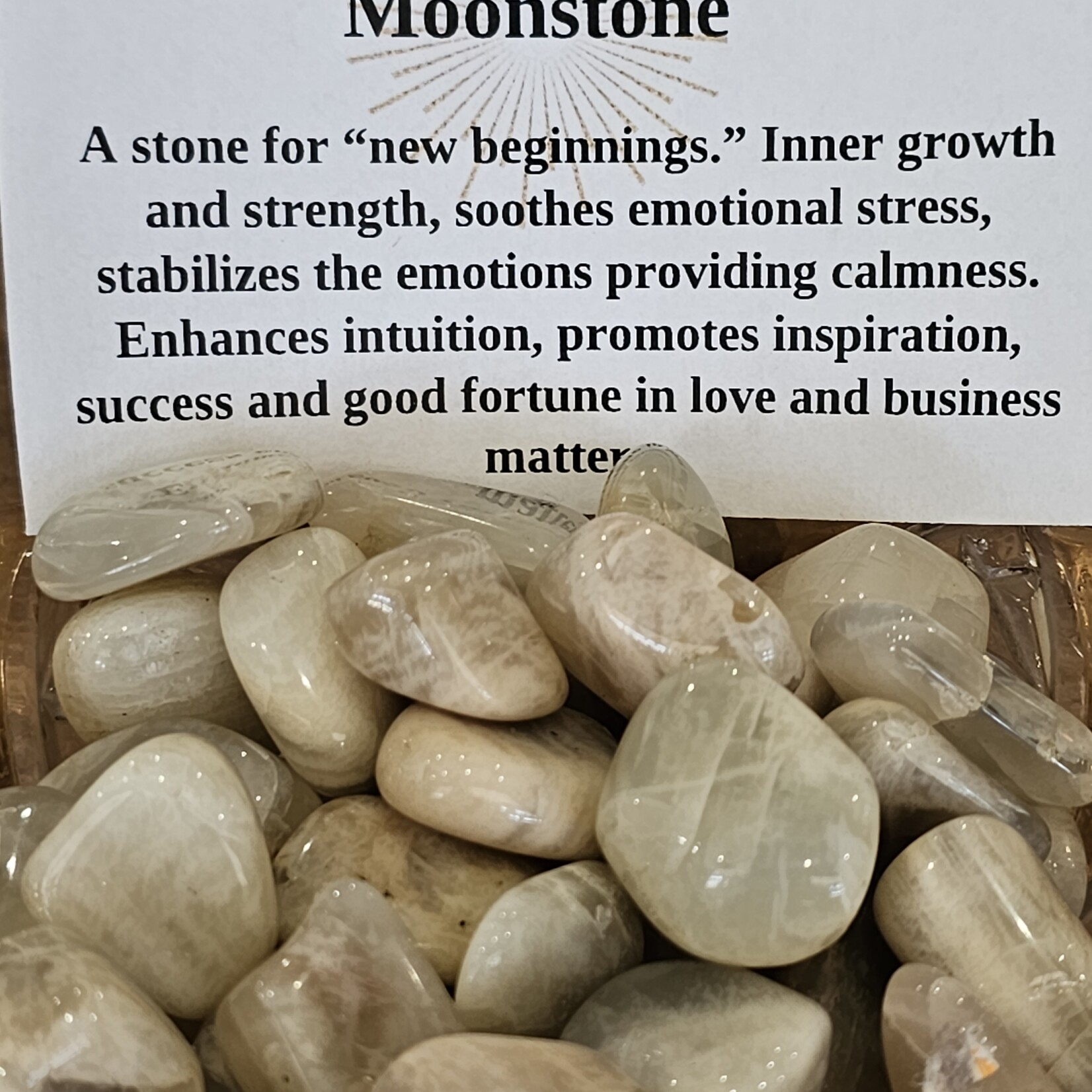 Moonstone Tumbled - The Energy Within KC Crystal and Metaphysical Shop