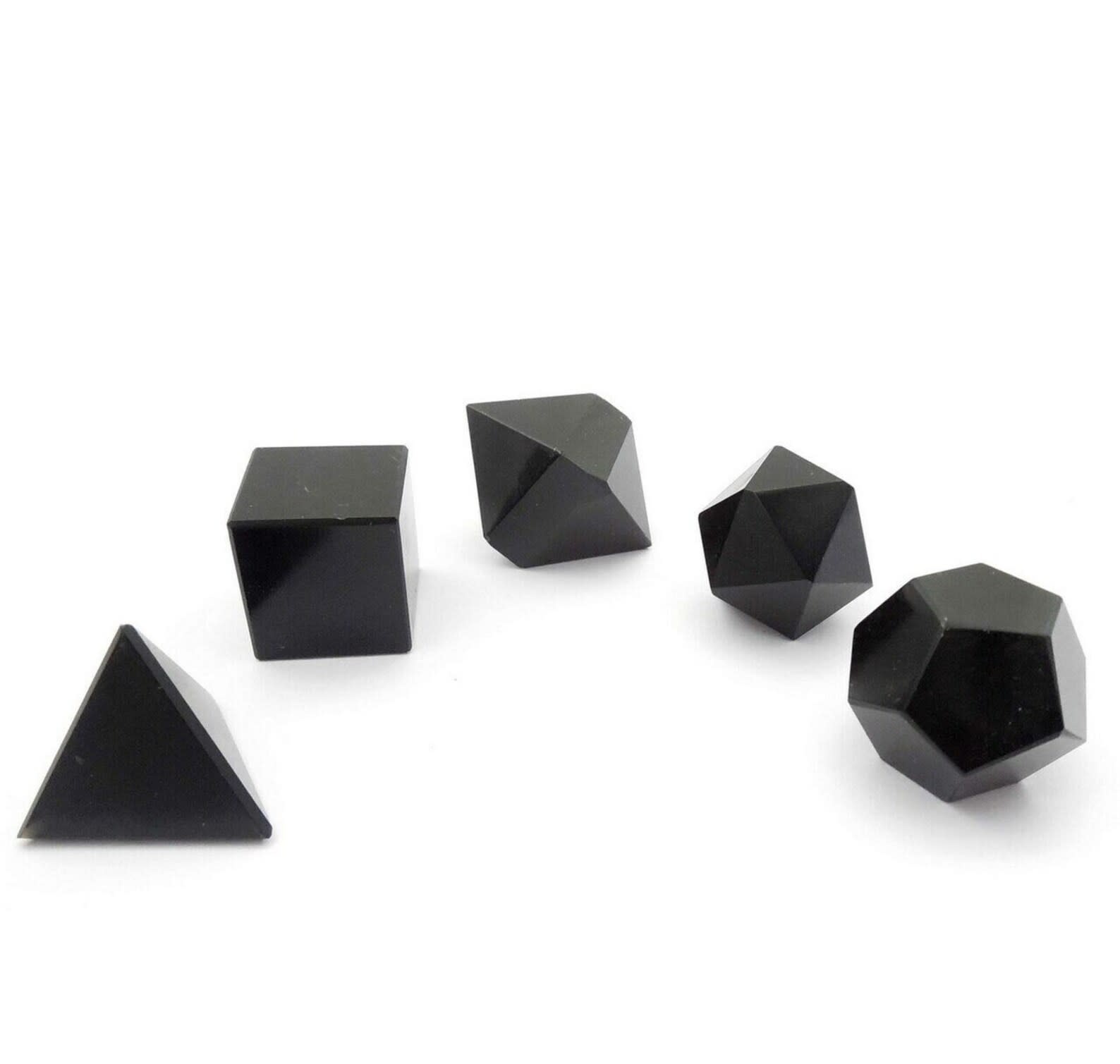 Shungite Platonic Solid Set - Energy Within Crystals