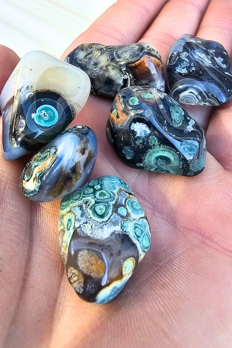 Eye Agate Tumbled Stone – Grounding, Protection, and Mental Clarity ...