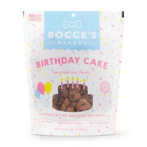 Bocce's Bakery Birthday Cake Biscuits 5oz - Twelve Paws Pet Supply