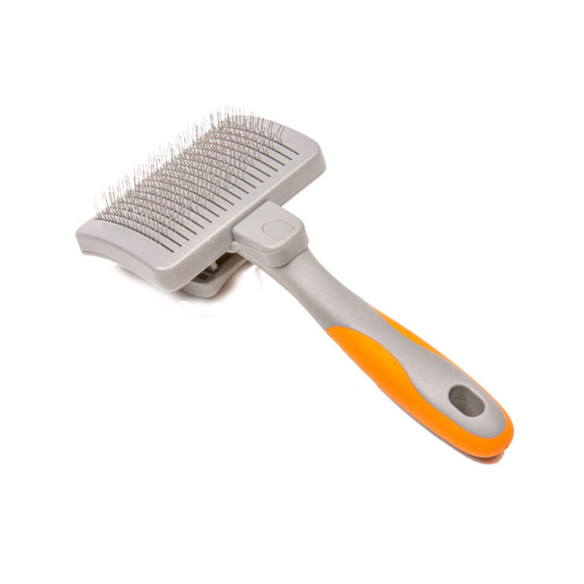 Gogo Grooming Self Cleaning Slicker Brush Large - Twelve Paws Pet Supply