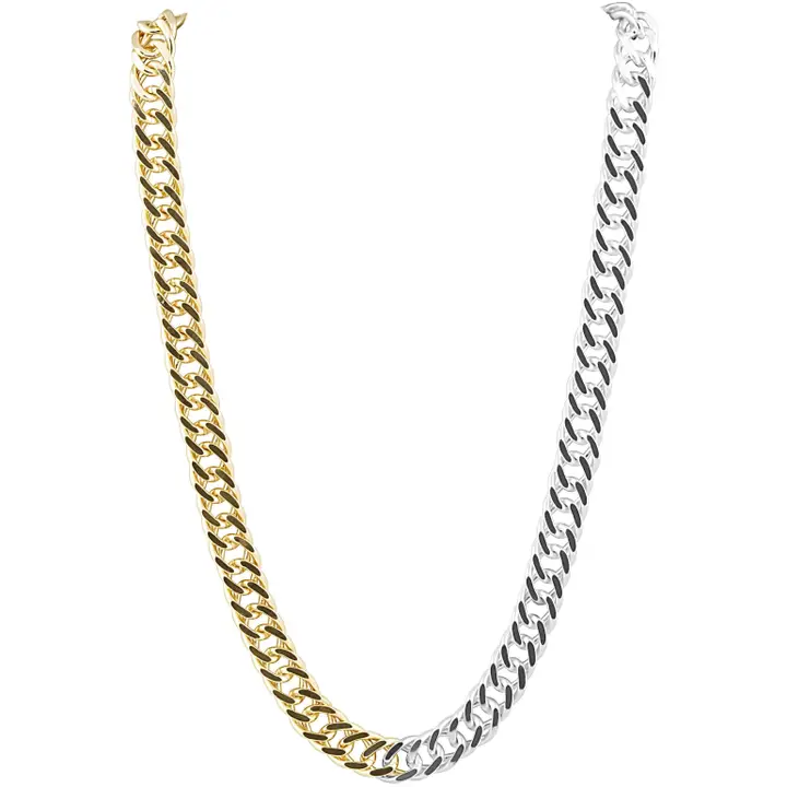 Kayla Link Two Tone Necklace - Bohdii Boutique