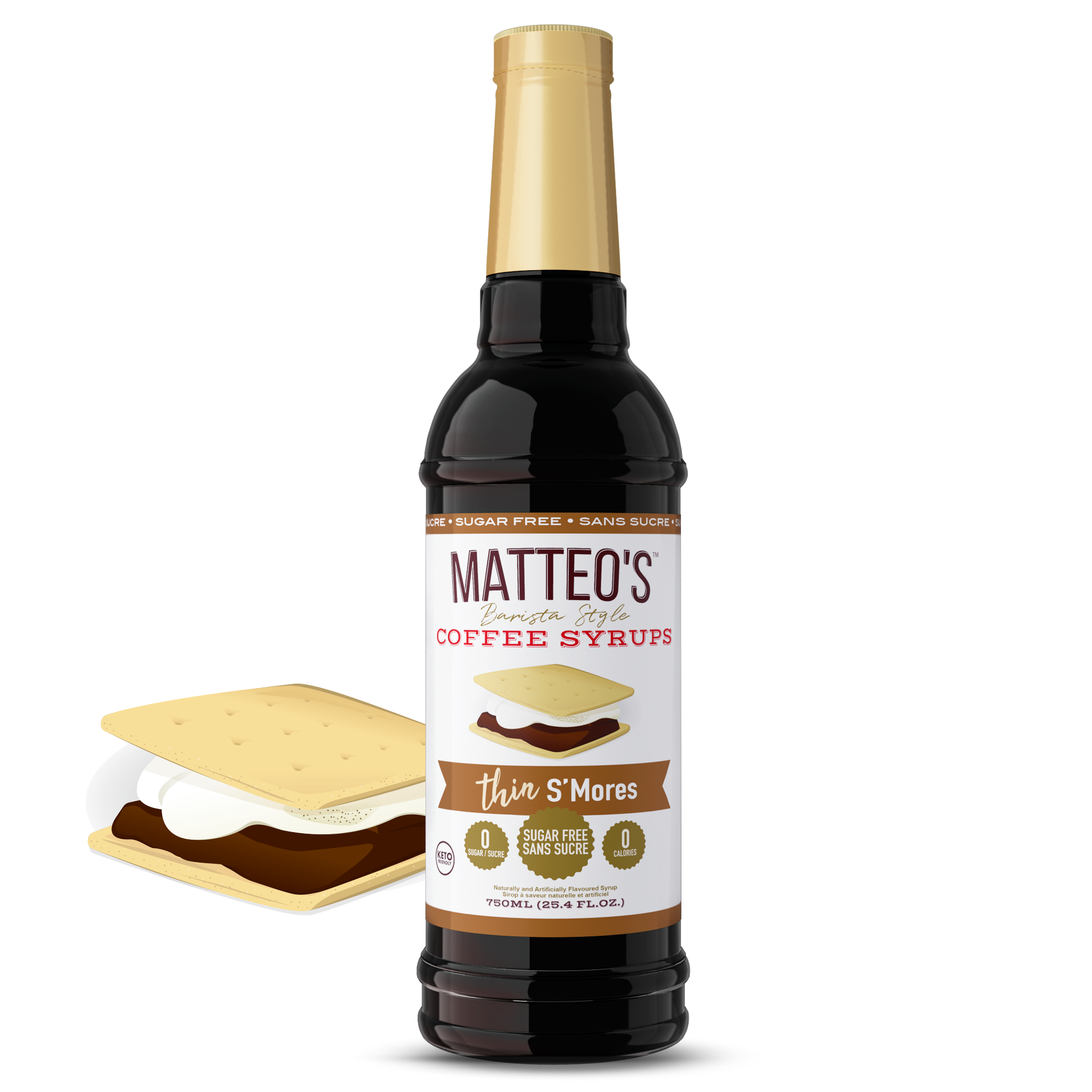 MATTEO'S Sirop à café S'mores 750ml - Atelier Kaféin