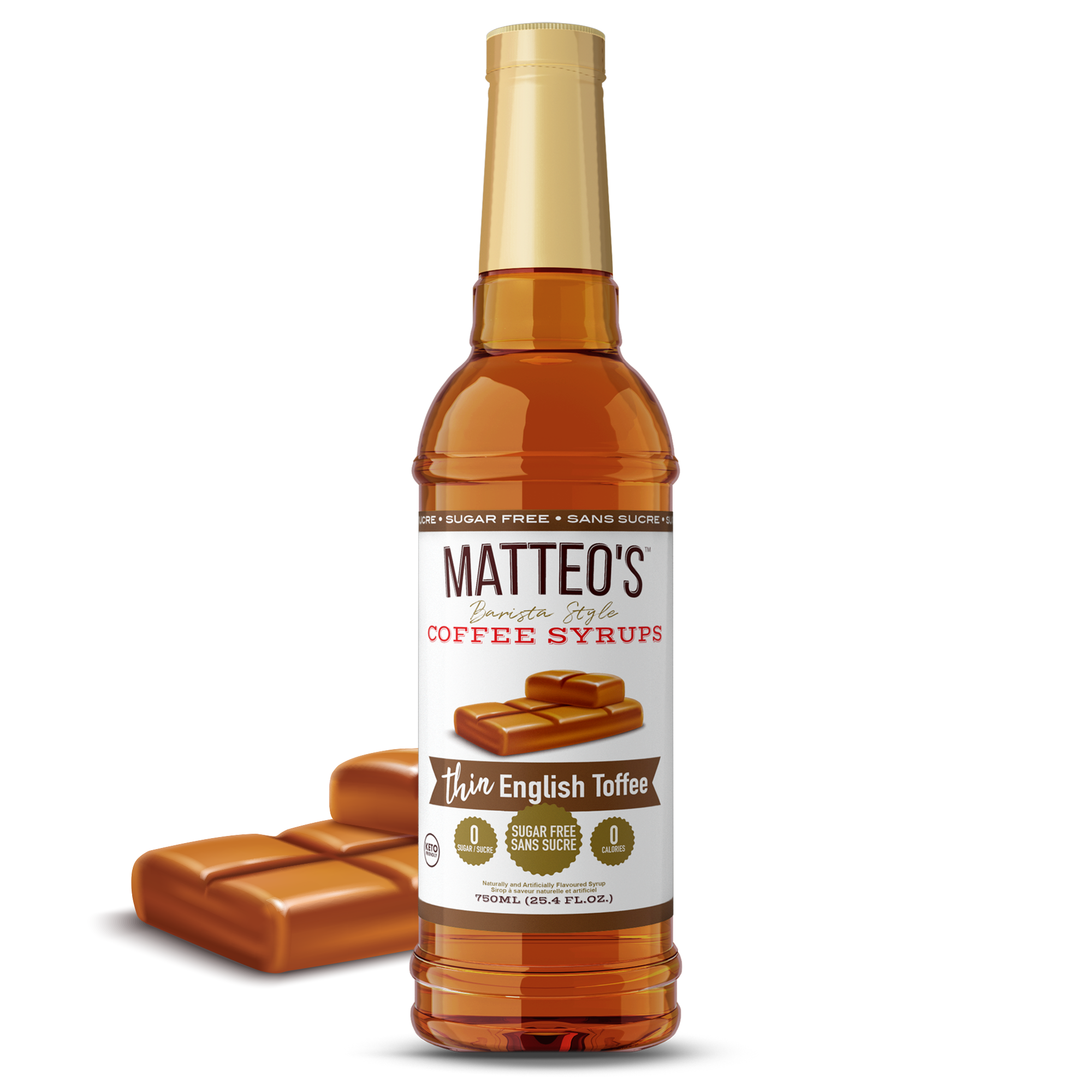 MATTEO'S SIROP A CAFE ENGLISH TOFFEE 750 ML - Atelier Kaféin