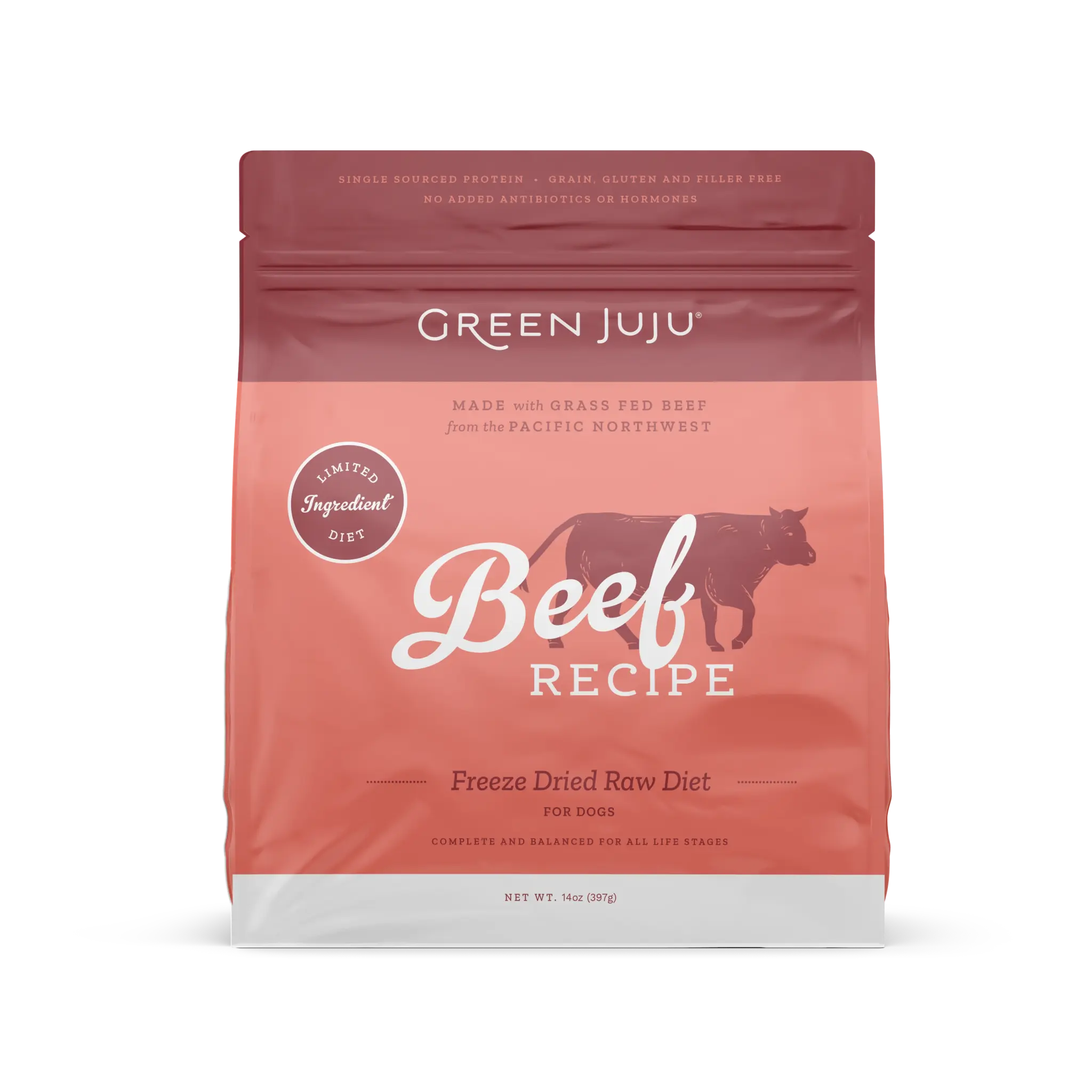 Green Juju Limited Ingredient Freeze-Dried Raw Beef Recipe 14oz - Wild ...