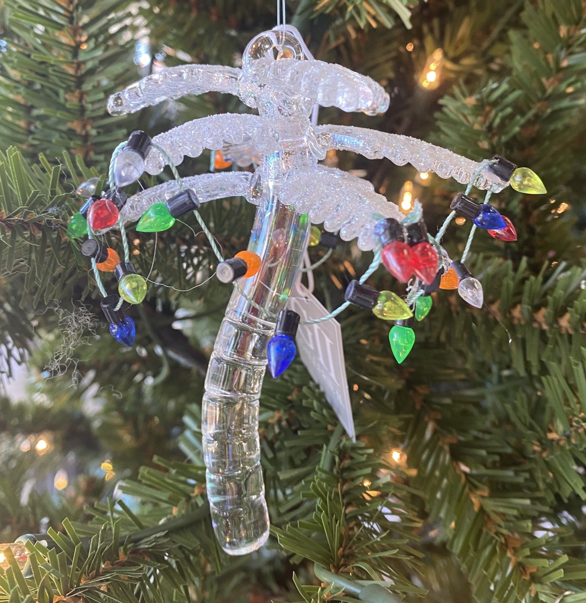 White Palm Tree Ornament - Prim in Proper