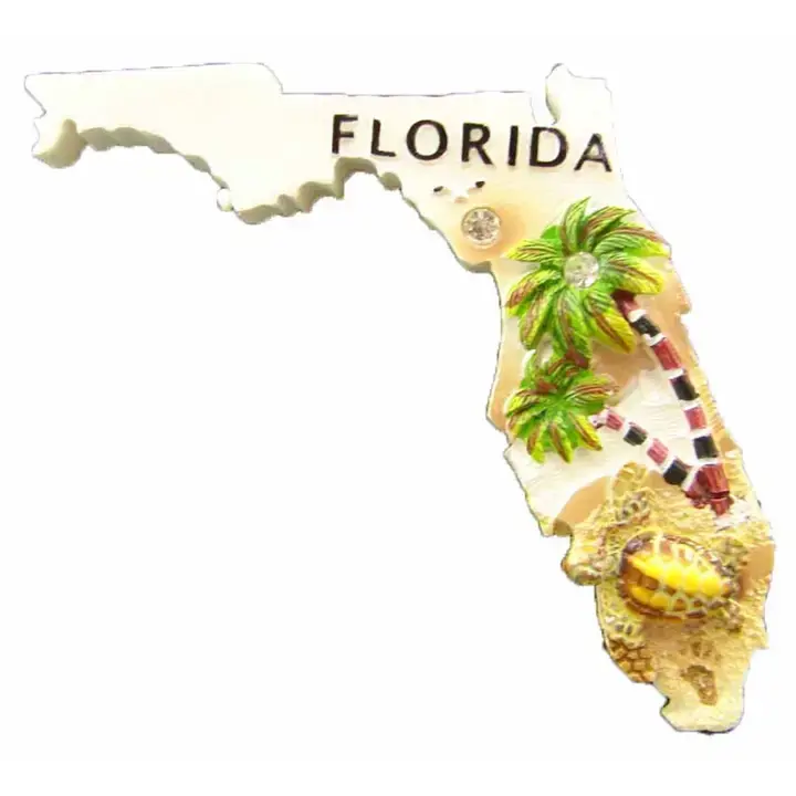 Magnet Florida w/ Turtle - Prim in Proper