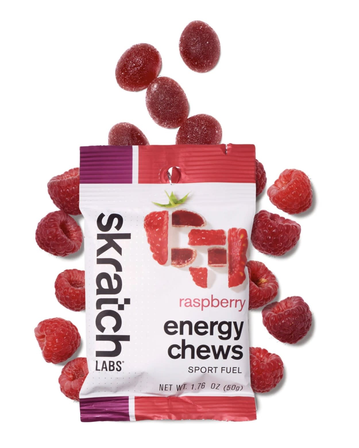 Skratch Labs Skratch Labs Energy Chews Sport Fuel - Raspberry - L' Atelier Clandestin - Vente et ...