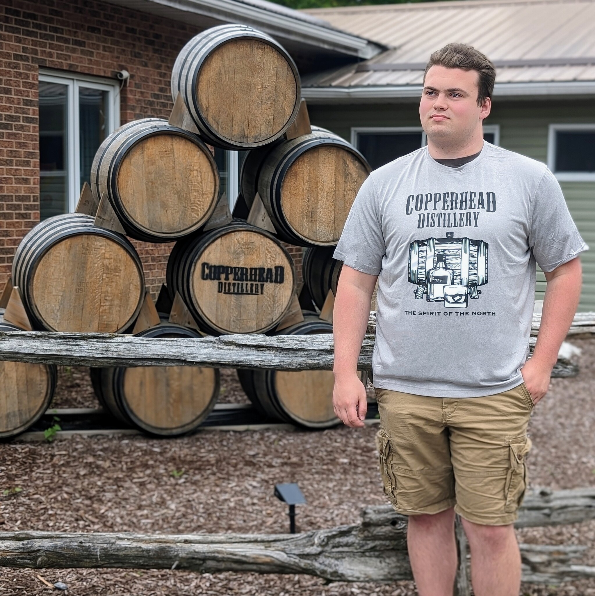 COPPERHEAD BARREL TEE - COPPERHEAD DISTILLERY
