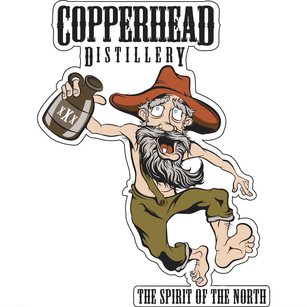 HILLBILLY STICKER - COPPERHEAD DISTILLERY