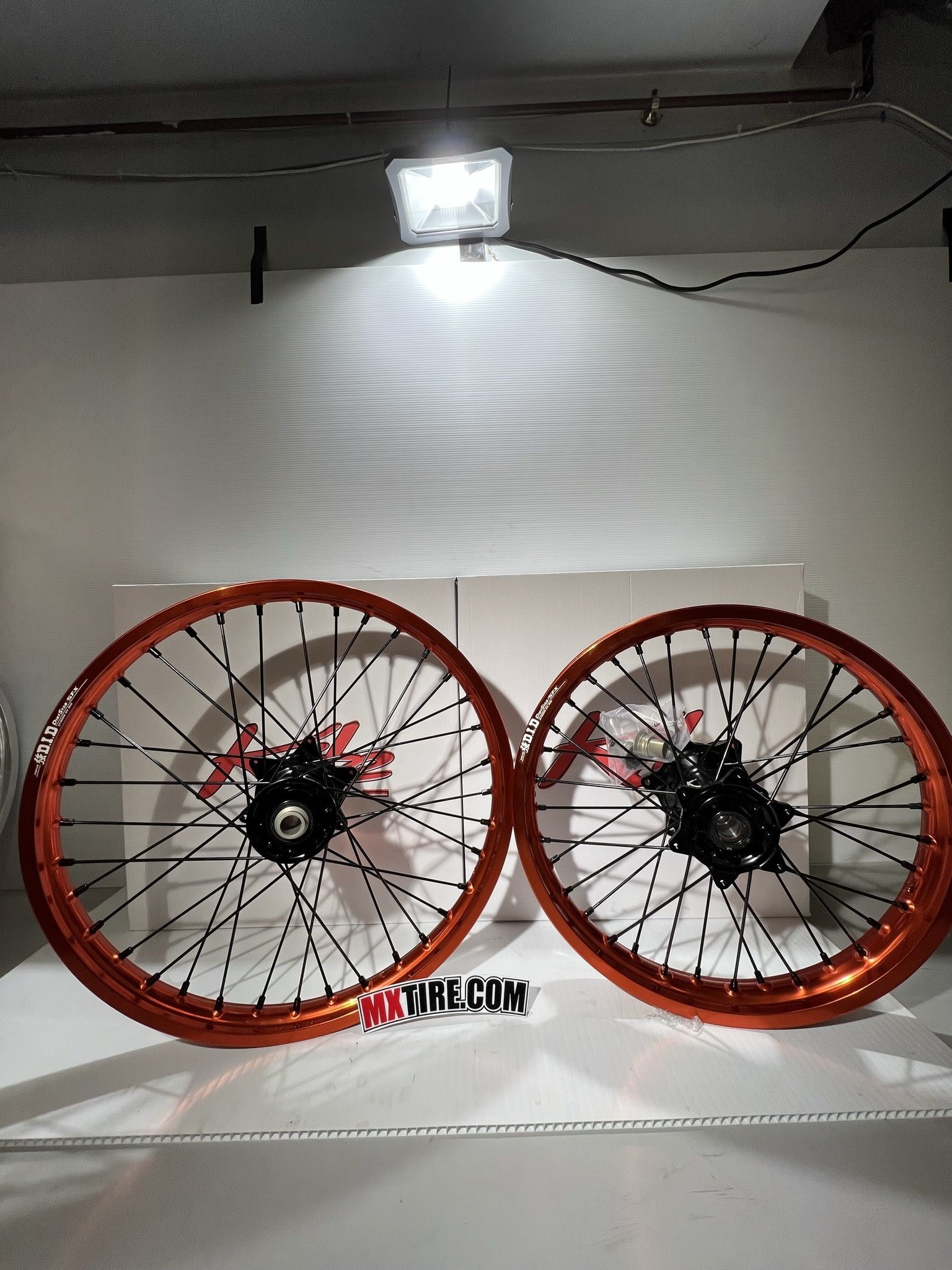 KITE KITE DID STX WHEEL SET 19/21 - KTM 125/250/350/450 ORANGE/BLACK ...