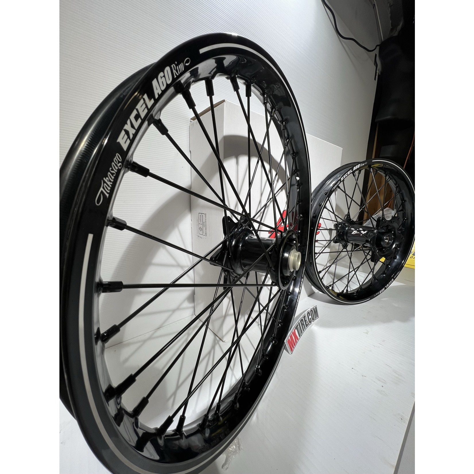 KITE KITE A60 WHEEL SET 19/21 - KTM 125/250/350/450 '2023 ALL BLACK ...