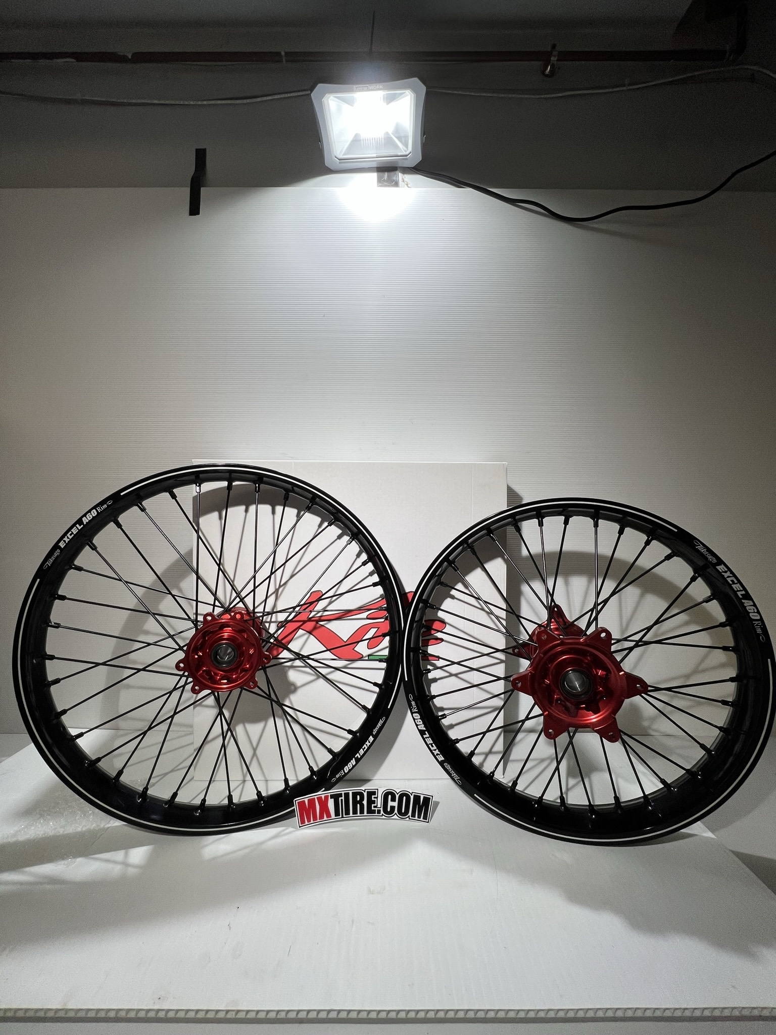 KITE KITE A60 WHEEL SET 19/21 - HONDA BIG BIKE BLACK/RED/BLACK - MXTIRE