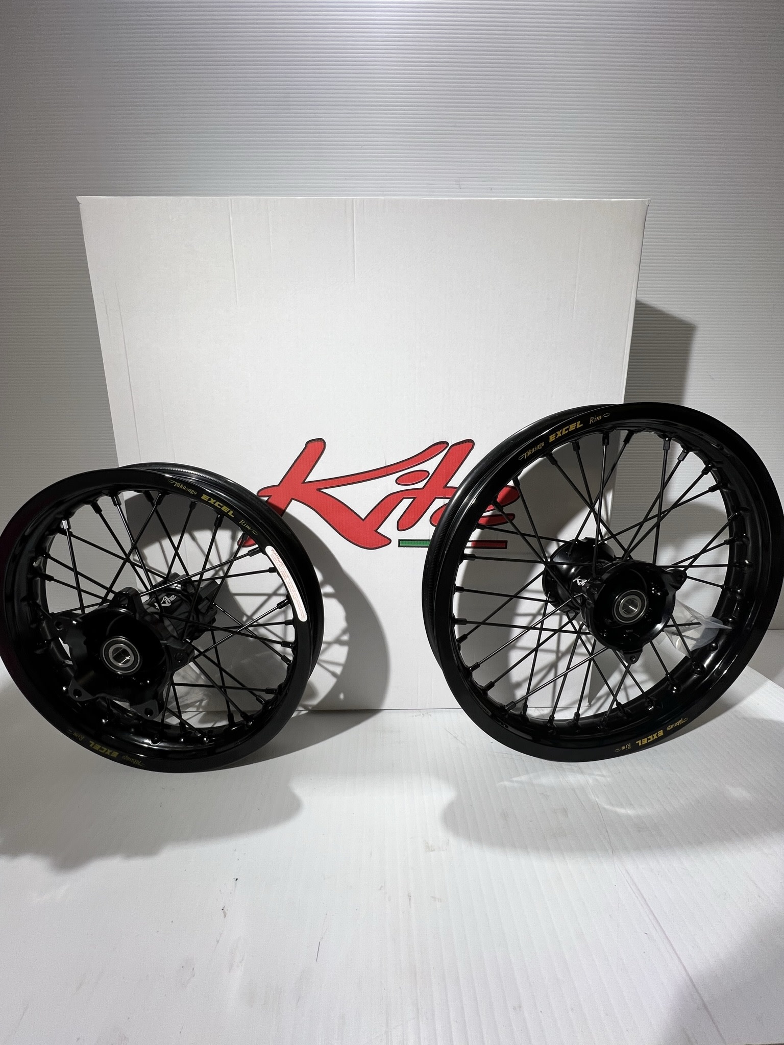 KITE KITE WHEEL SET 12/14 - KTM/ GASGAS/ HUSQVARNA 65SX ALL BLACK - MXTIRE