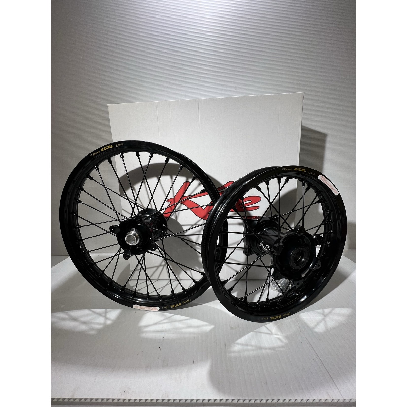 KITE KITE WHEEL SET 14/17 - KTM/ GASGAS/ HUSQVARNA 85SX ALL BLACK - MXTIRE