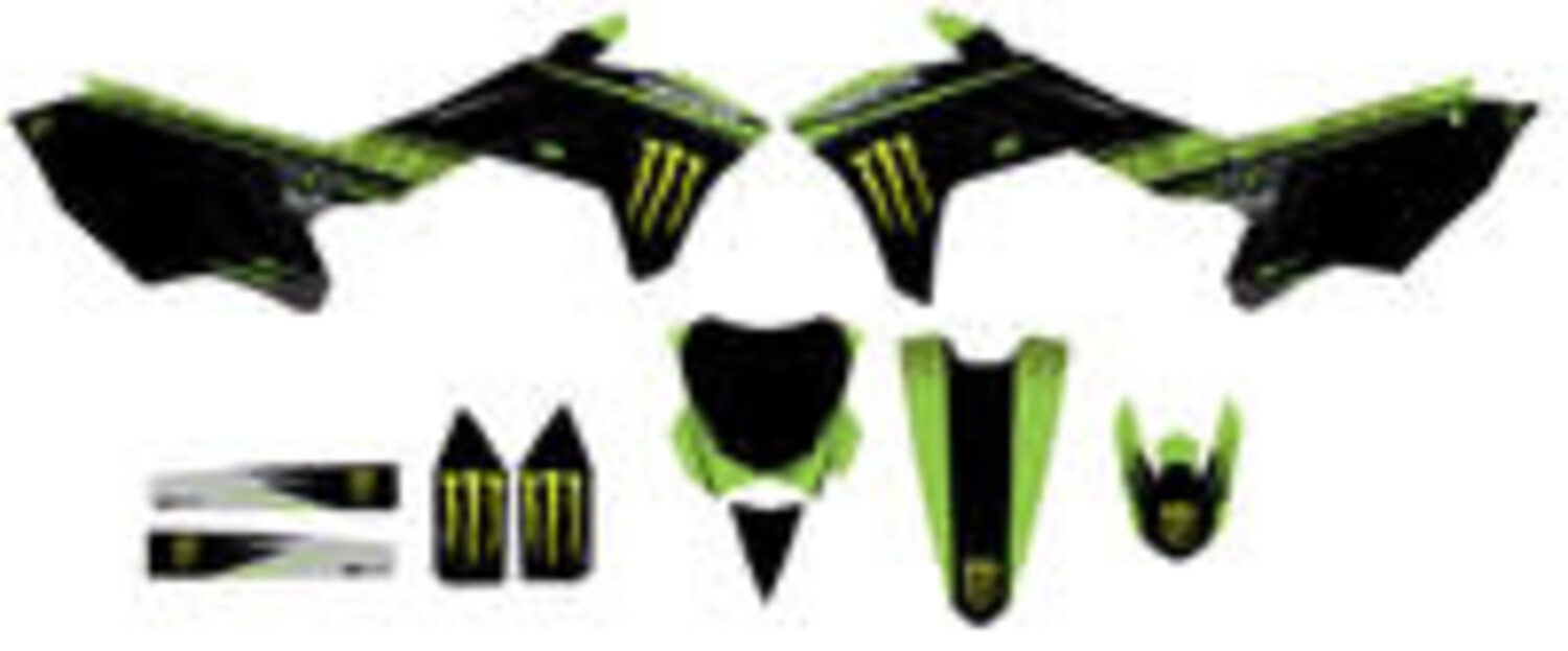 D'COR D-COR MONSTER ENERGY COMPLETE GRAPHIC KIT KAWASAKI KXF 250 '17 ...