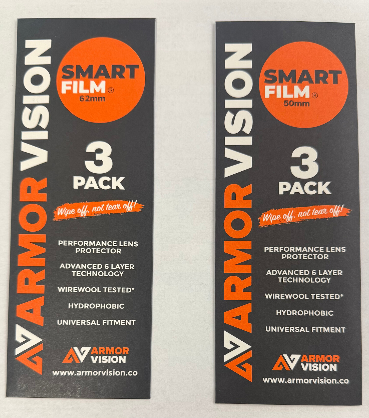 ARMOR VISION Smart Film Lens Protector 50MM 3 PACK - MXTIRE