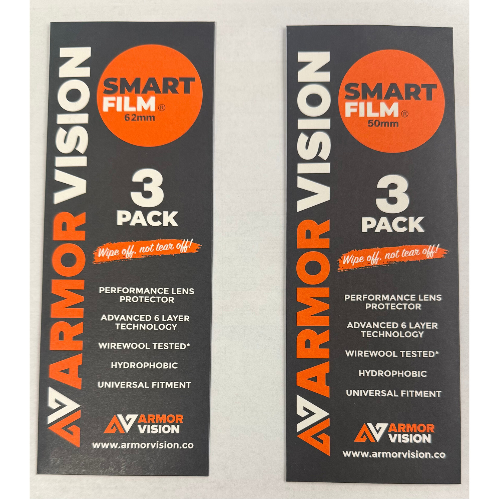 ARMOR VISION Smart Film Lens Protector 50MM 3 PACK - MXTIRE