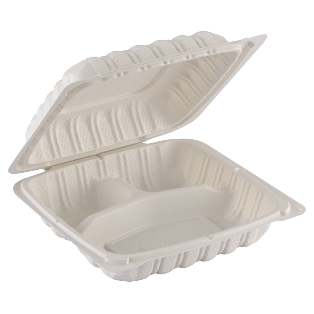 Gladway TY-83 / WH83 - Clamshell MFPP Container 3-compartment, Corner ...