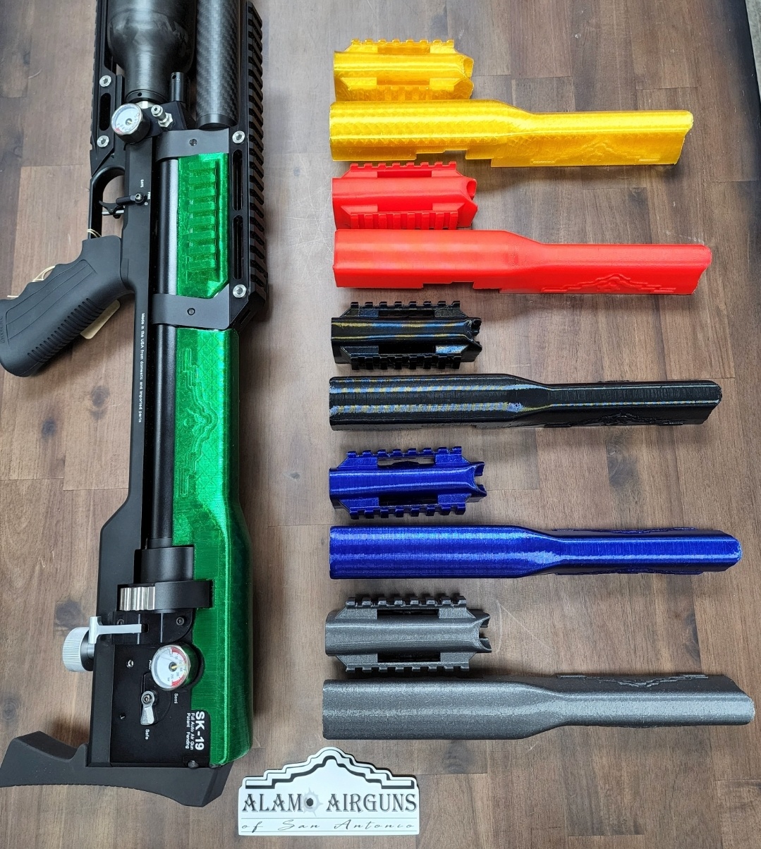 LCS 3D printed Cheek and Picatinny rail - Alamo Airguns of San Antonio