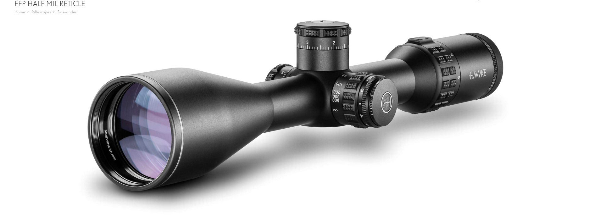 Hawke SideWinder 6-24x56 SF FFP Half Mil 17460 - Alamo Airguns of San ...