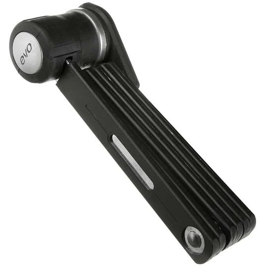 EVO, Lockdown, Folding lock, Key, 3mm, 69cm, 27", Black - Rocky Cycle