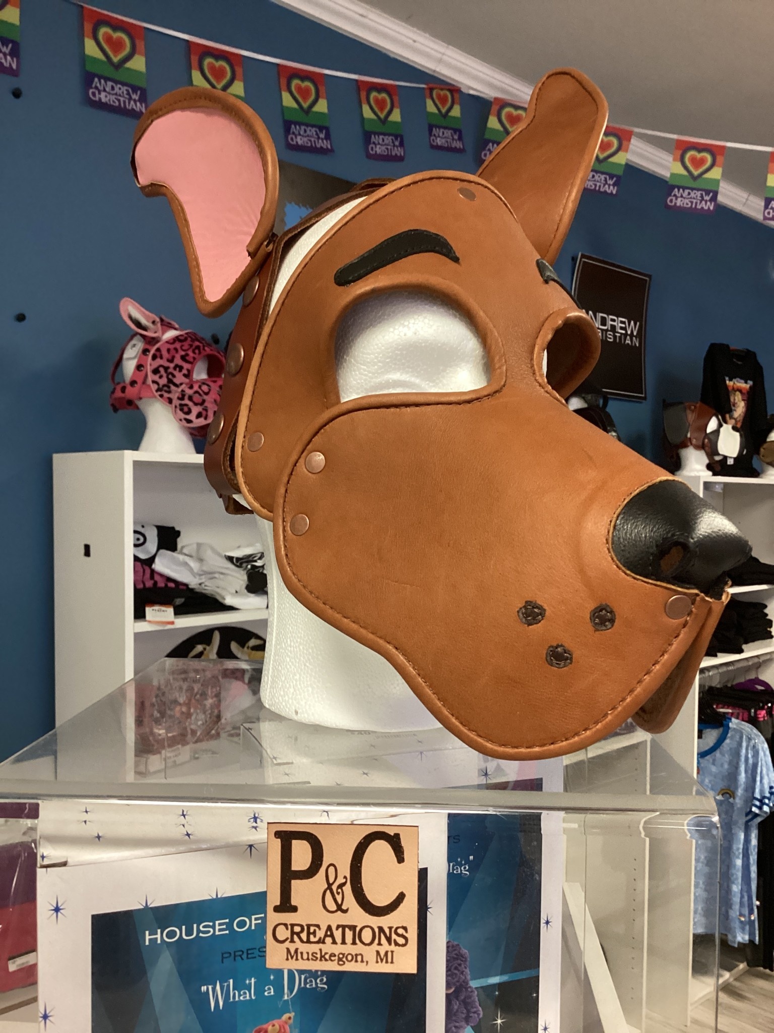 P & C Creations Custom Leather Hoods Med Brn Specialty Scooby Pup ...