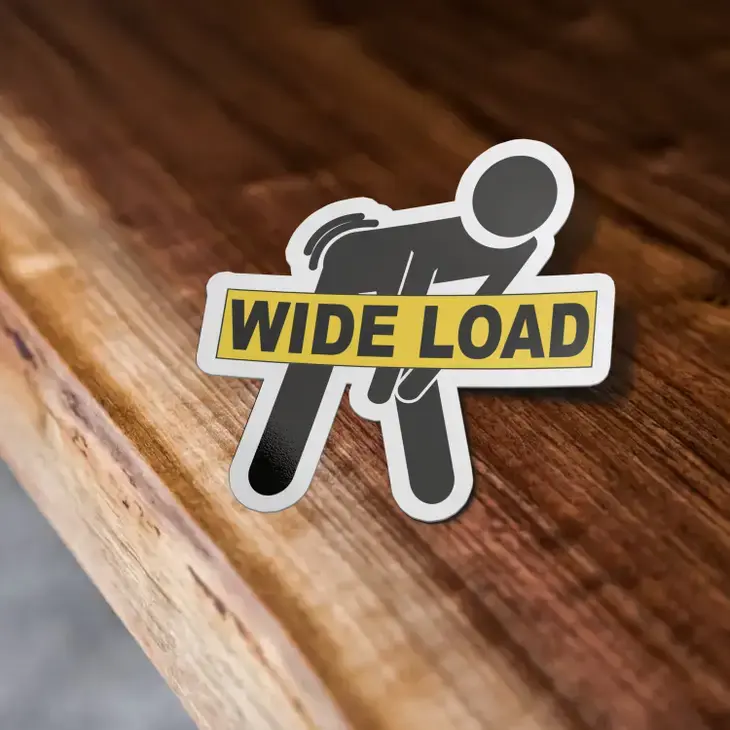 Wide Load Twerking Sticker - Neesh LLC
