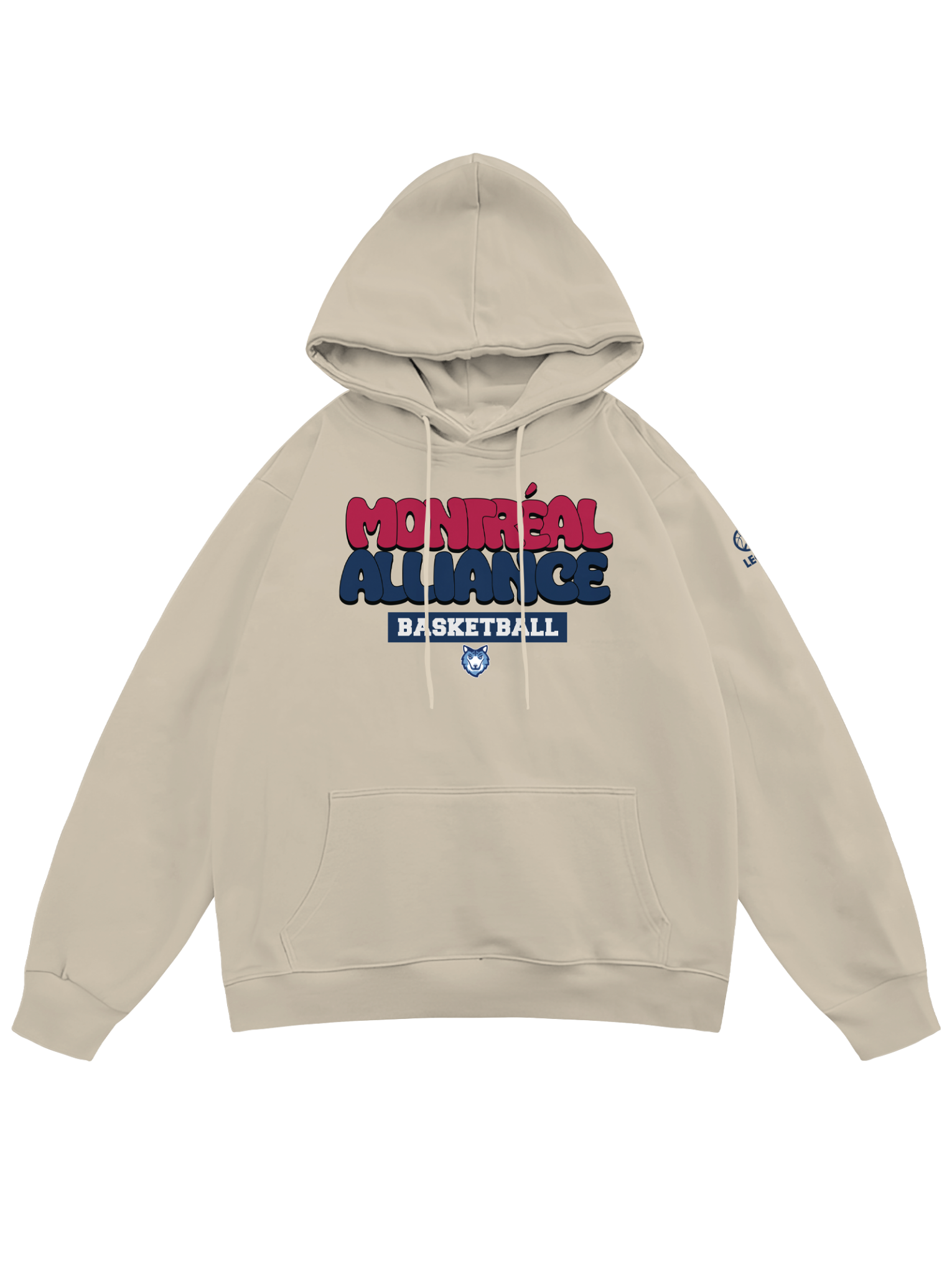 Montréal Alliance Bubble Font Hoodie - Cream - Montréal Alliance