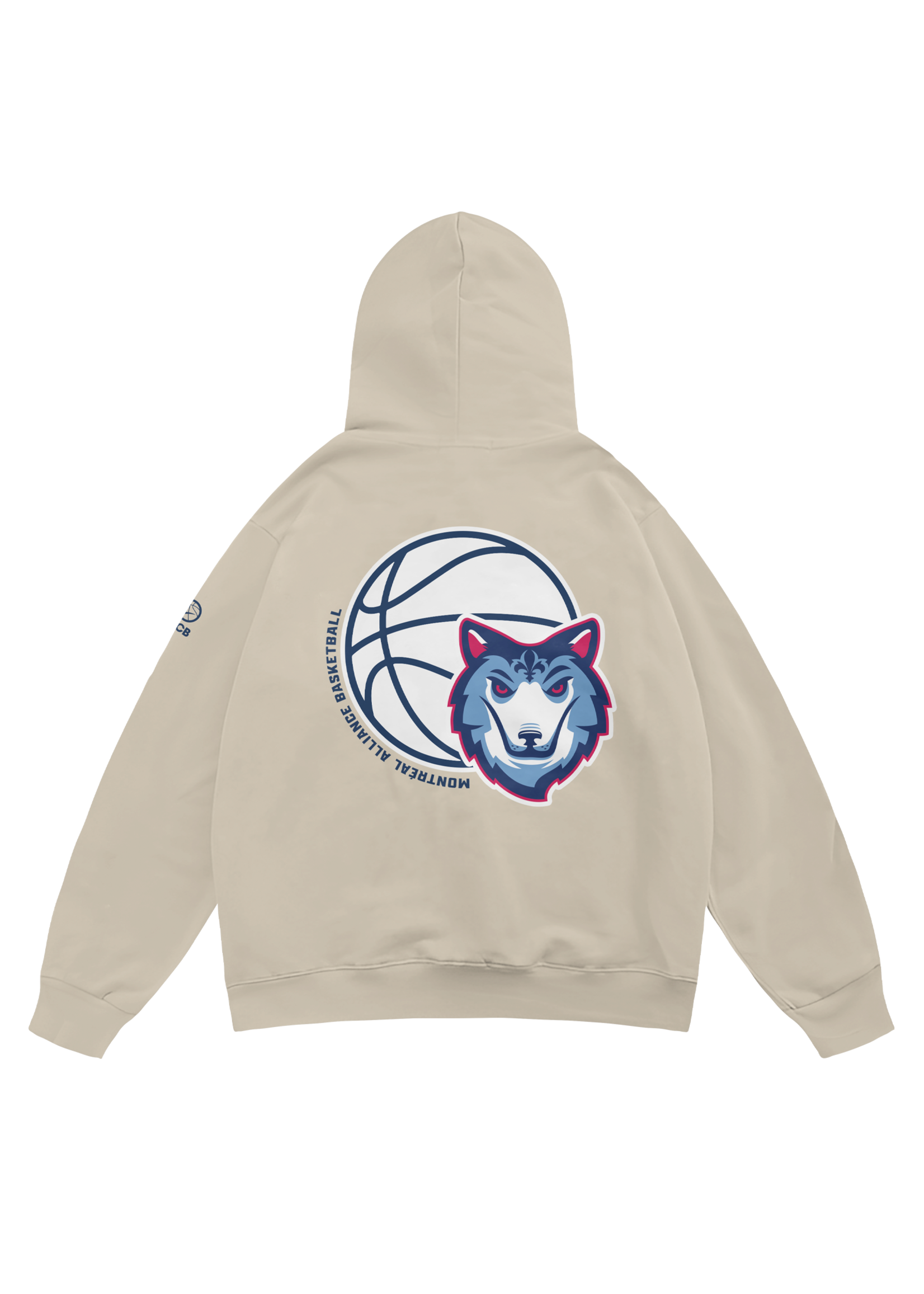 Montréal Alliance Bubble Font Hoodie - Cream - Montréal Alliance