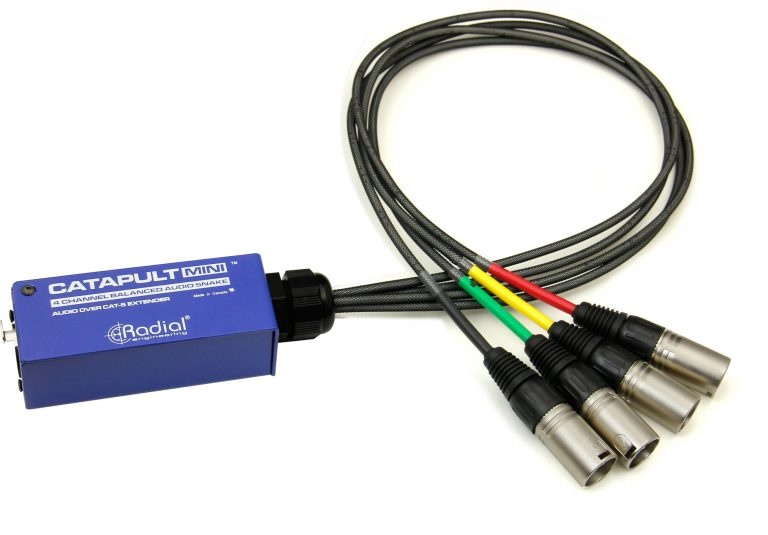 Radial Engineering Catapult Mini RX 4-Channel Cat 5 Audio Snake - Sound ...