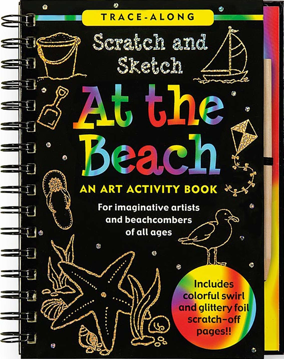 Scratch & Sketch, At the Beach (Trace-Along) - Maxima Gift and Book Center