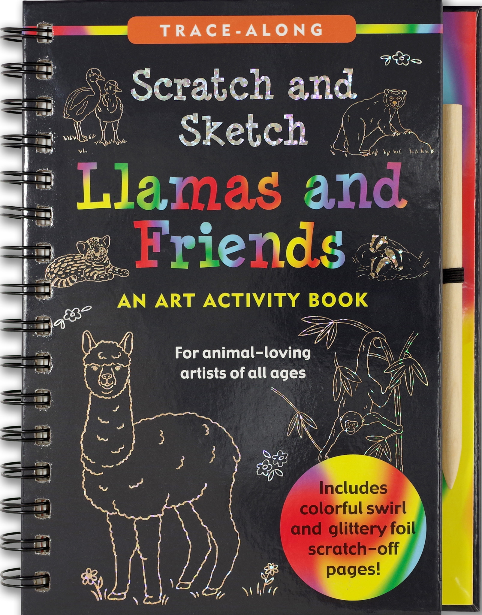 Scratch & Sketch, Llamas & Friends (Trace-Along) - Maxima Gift and Book ...