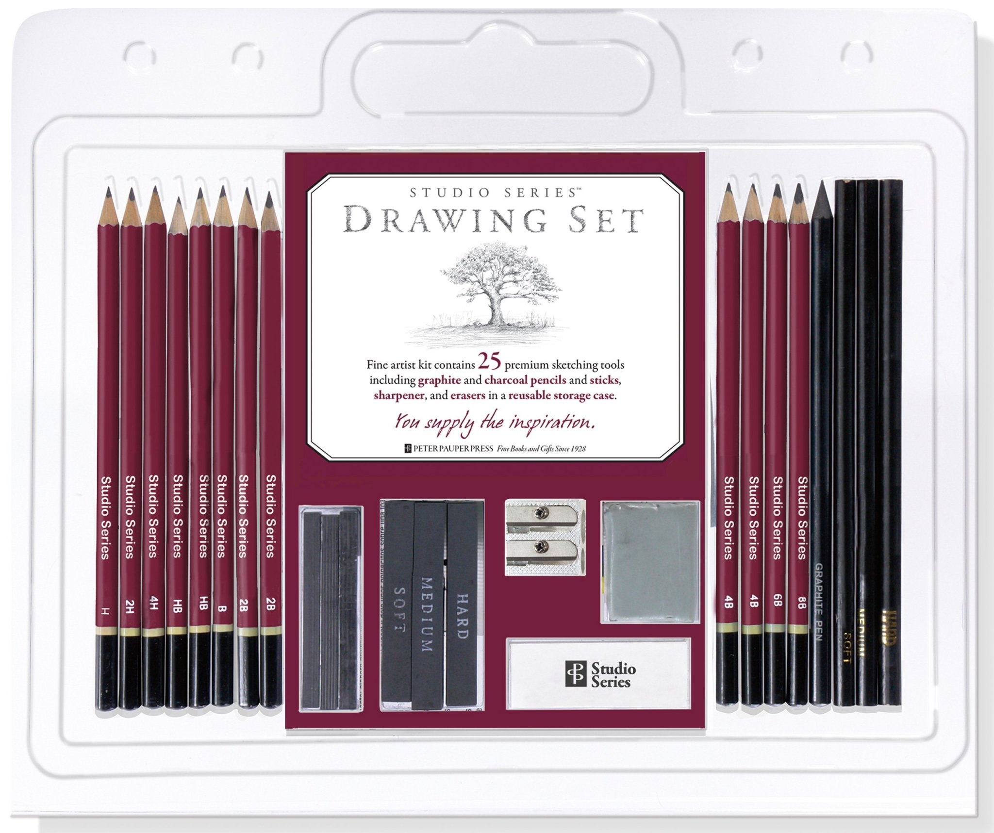 Studio Series 26-Piece Sketch & Drawing Pencil Set - Maxima Gift and ...