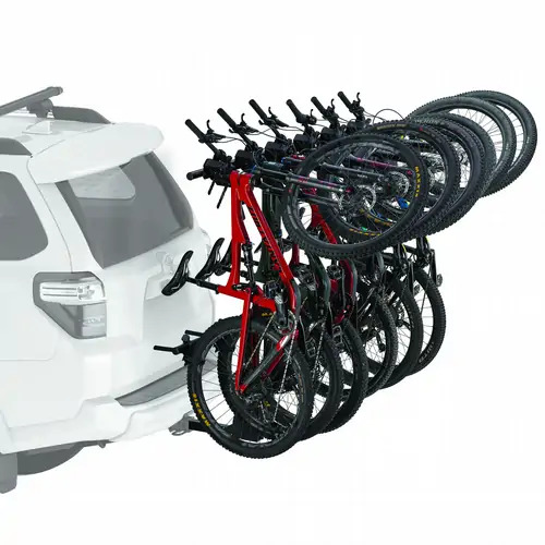 Yakima 6 Bike HangTight 6 Vertical 2" Receiver Hitch Bicycle Rack ...