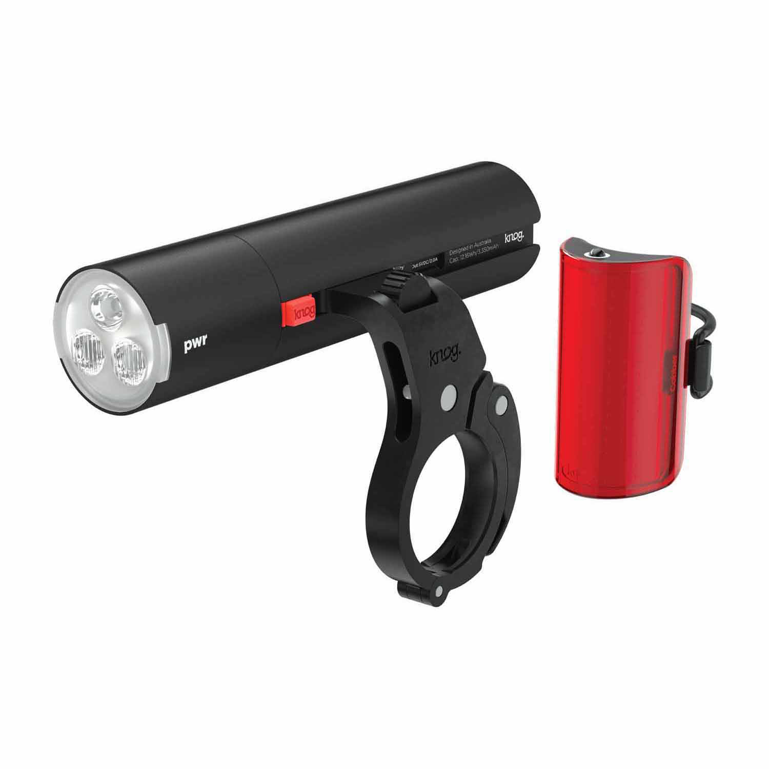 PWR Road 700L Front Light & Mid Cobber Rear Light & PWR Computer Mount ...