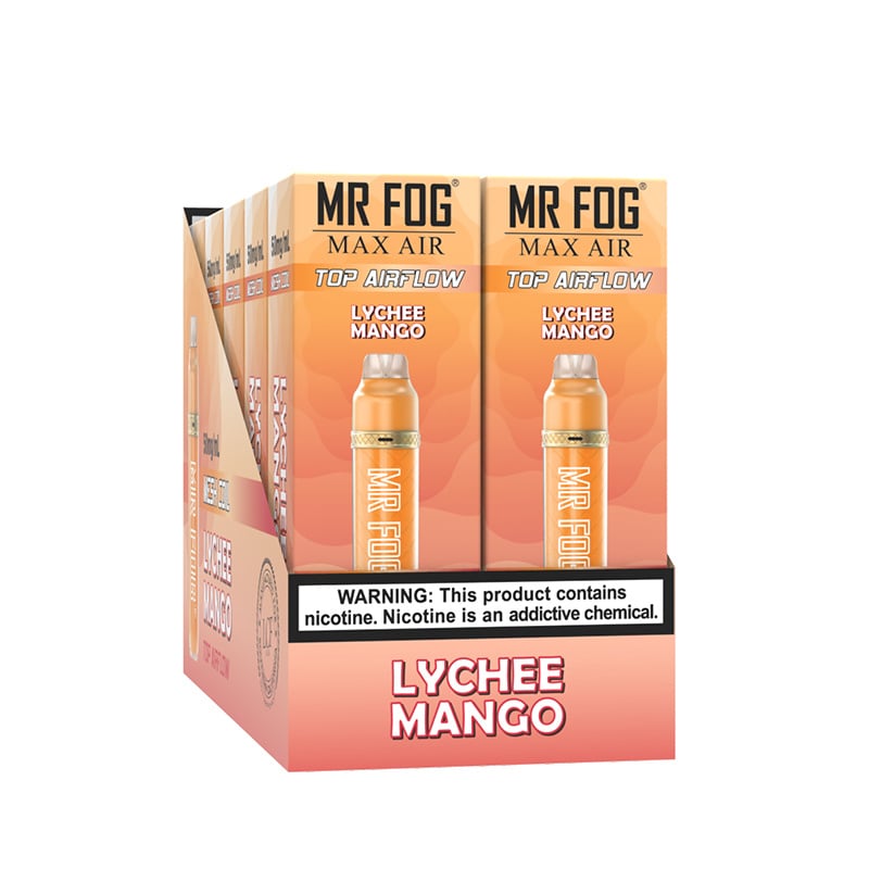 MR FOG MAX AIR 3000 PUFFS - Lychee Mango - Mr Fog Canada