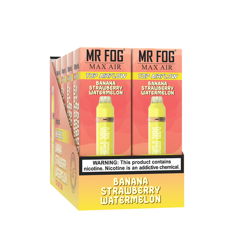 MR FOG MAX AIR 3000 PUFFS - Banana Strawberry Watermelon - Mr Fog Canada
