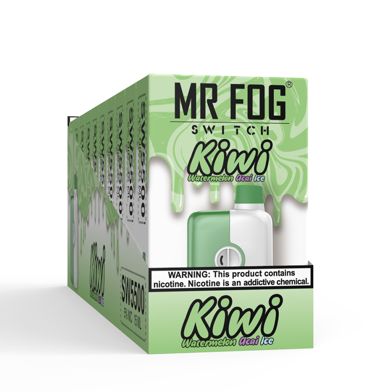 MR FOG SWITCH 5500 PUFFS Kiwi Watermelon Acai Ice - Mr Fog Canada