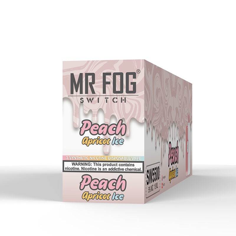 MR FOG SWITCH 5500 PUFFS Peach Apricot Ice - Mr Fog Canada