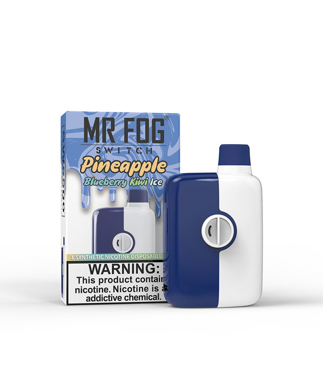 MR FOG SWITCH 5500 PUFFS Pineapple Blueberry Kiwi Ice - Mr Fog Canada MR FOG SWITCH 5500 PUFFS Pineapple Blueberry Kiwi Ice - Mr Fog Canada