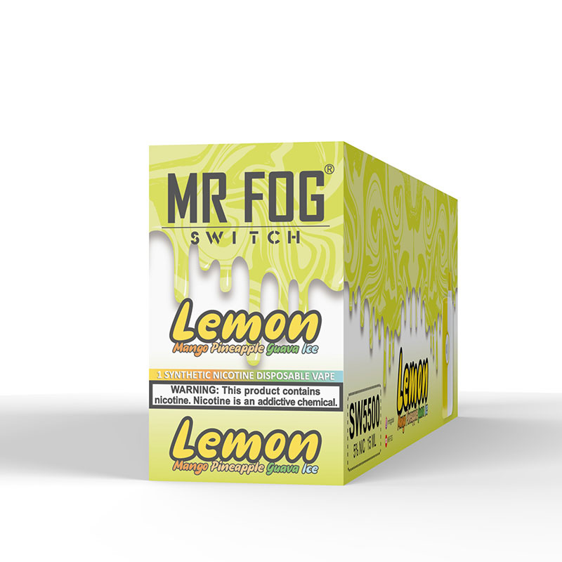MR FOG SWITCH 5500 PUFFS Lemon Mango Pineapple Guava Ice - Mr Fog Canada