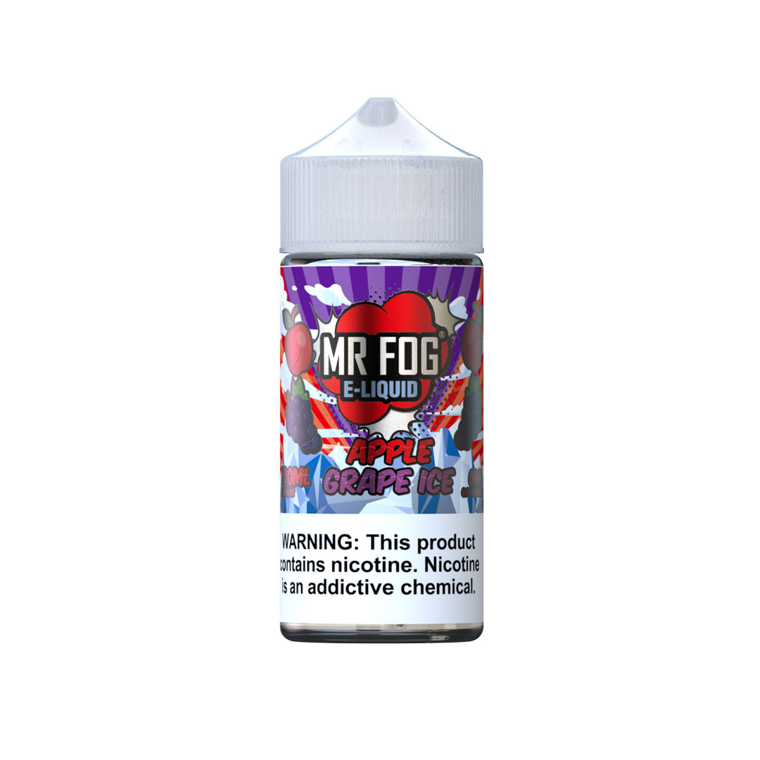 Mr. Fog Free Base E-Liquid 100ML (APPLE GRAPE ICE 3MG ) - Mr Fog Canada