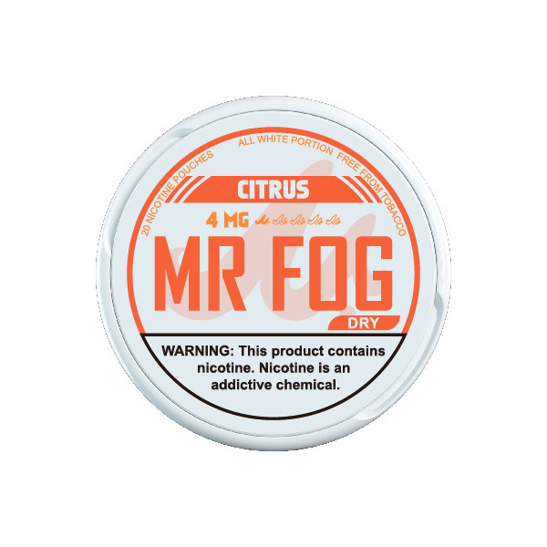 [DRY] MR FOG NICOTINE POUCHES 4 MG CITRUS - Mr Fog Canada