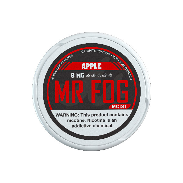 [MOIST] MR FOG NICOTINE POUCHES 8 MG APPLE - Mr. Fog