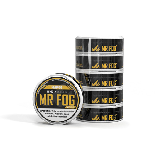 [MOIST] MR FOG NICOTINE POUCHES PACK OF 5 MANGO 8MG - Mr Fog Canada