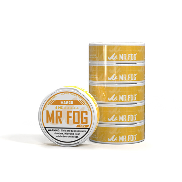 [DRY] MR FOG NICOTINE POUCHES PACK OF 5 MANGO 4MG - Mr. Fog