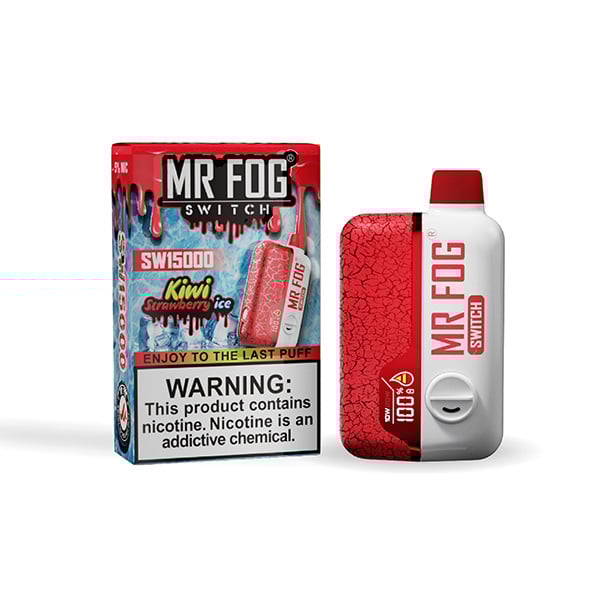 MR FOG SWITCH 15000 PUFFS KIWI STRAWBERRY ICE - Mr Fog Canada