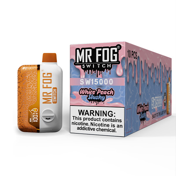 MR FOG SWITCH 15000 PUFFS White Peach Splash - Mr Fog Canada