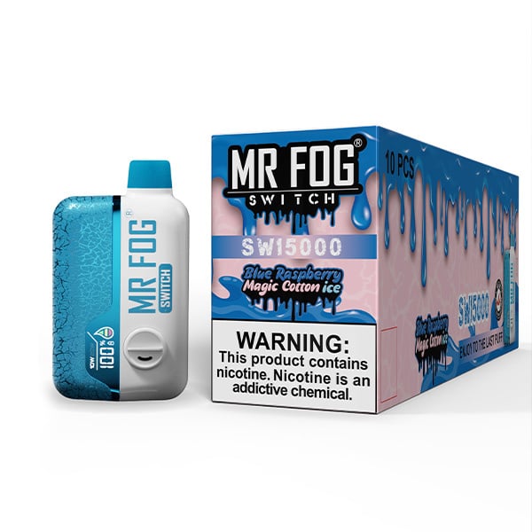 MR FOG SWITCH 15000 PUFFS Blue Raspberry Magic Cotton Ice - Mr Fog Canada